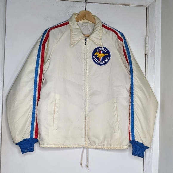 Ford | Jackets & Coats | Rare Vintage Ford Mustang Racing Jacket Mid ...